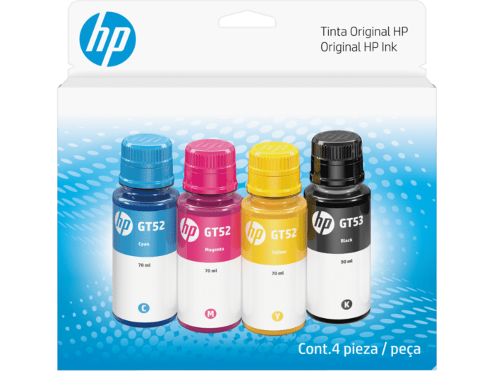 Combo de botella de tinta HP GT53/GT52, pack de 4 - (9F3N4AL) - Tienda ...
