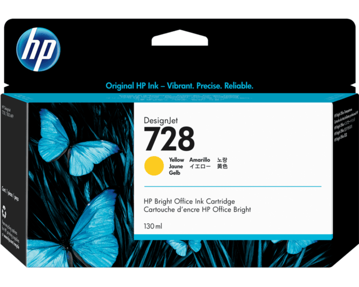 Cartucho de Tinta HP DesignJet 728 Amarillo de 130ml - (F9J65A ...