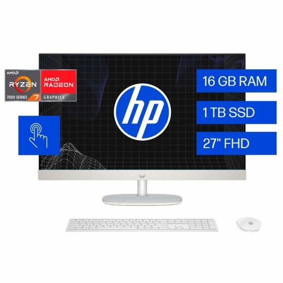 Opiniones de clientes: Todo en uno HP 27-cr0278la, AMD Ryzen 7, 16 GB ...